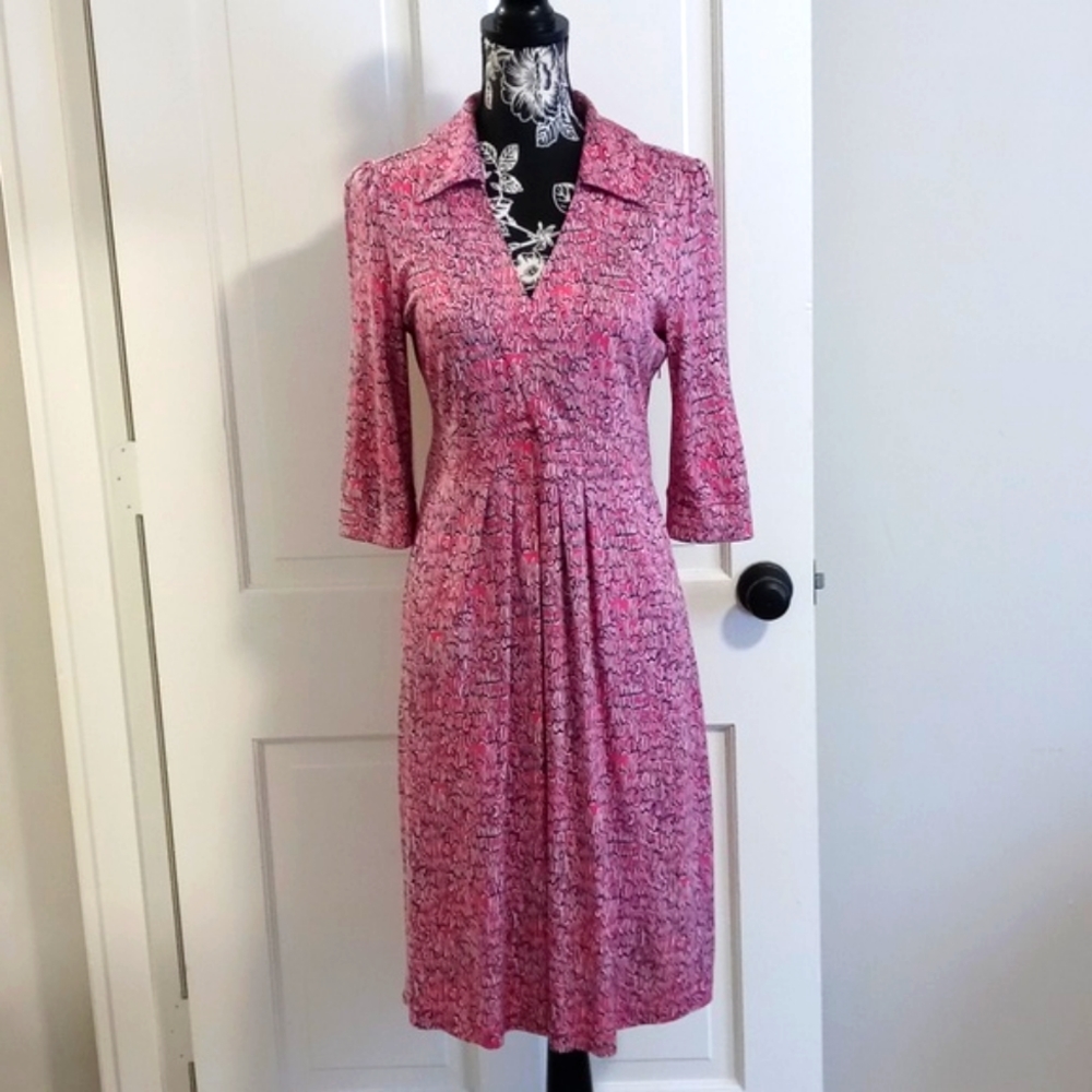 Rare Lilly Pulitzer - Silk "Lilly" Print Dress - Gem